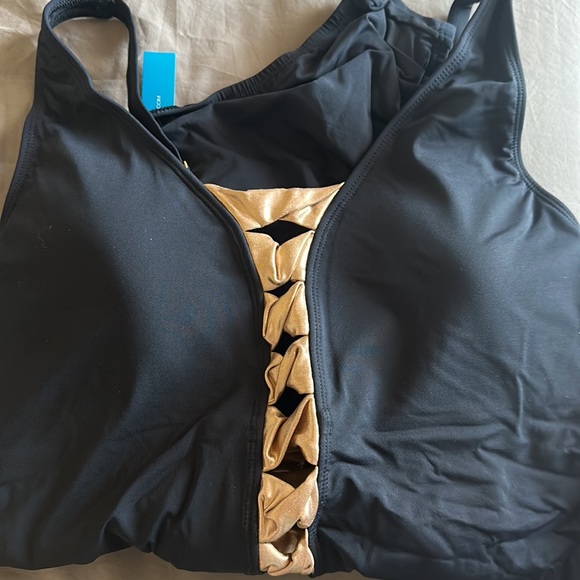 Bleu Rod Beattie | Swim | Bleu Rod Beattie Black Rose Gold Twisted ...